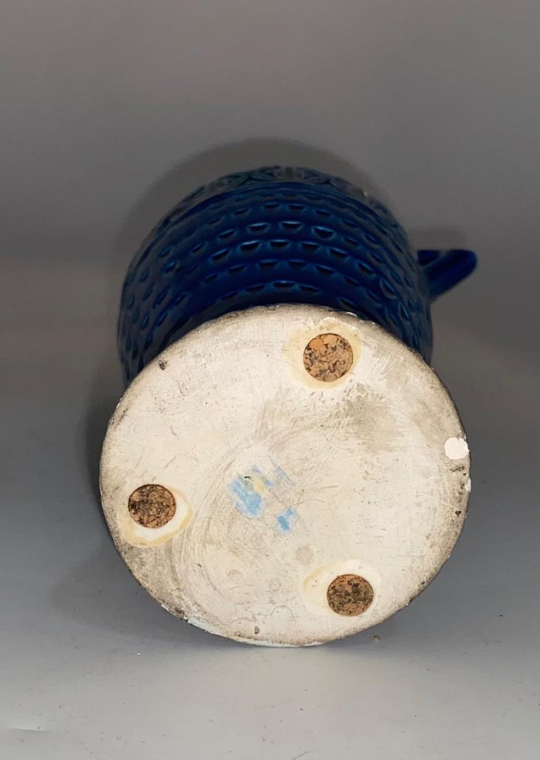 Rare Bitossi Rimini Blue Ceramic Vase Table Lighter by Aldo Londi at ...