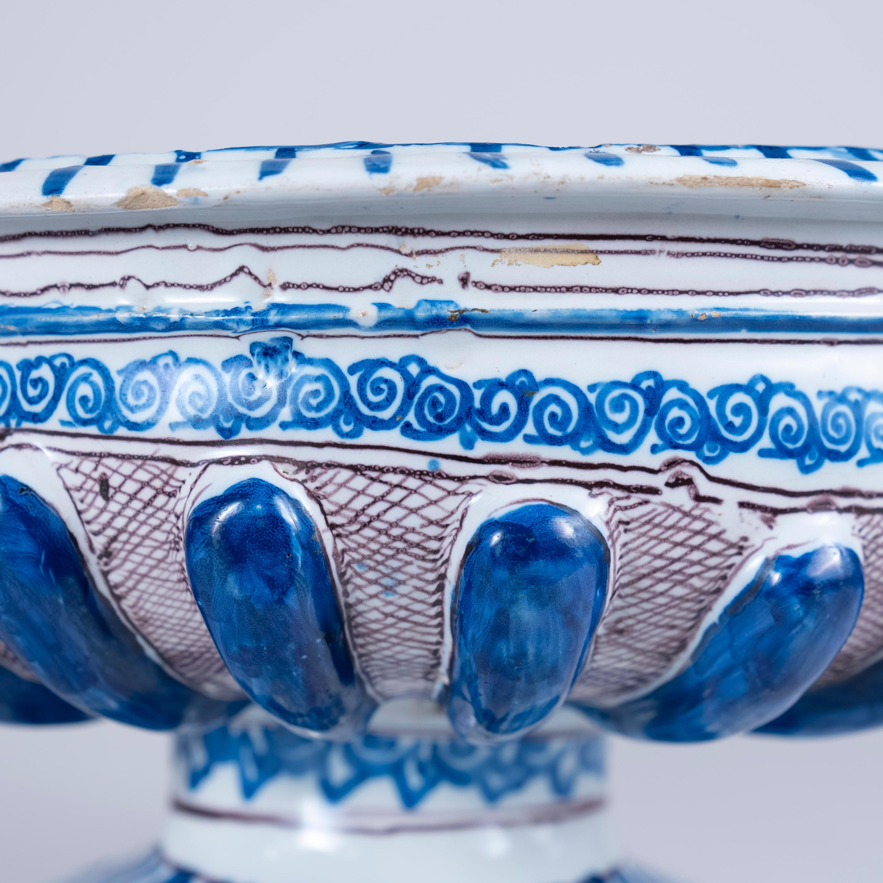 Rare, Bold Late 17th Century French Faience Bowl, Nevers, circa 1670 ...