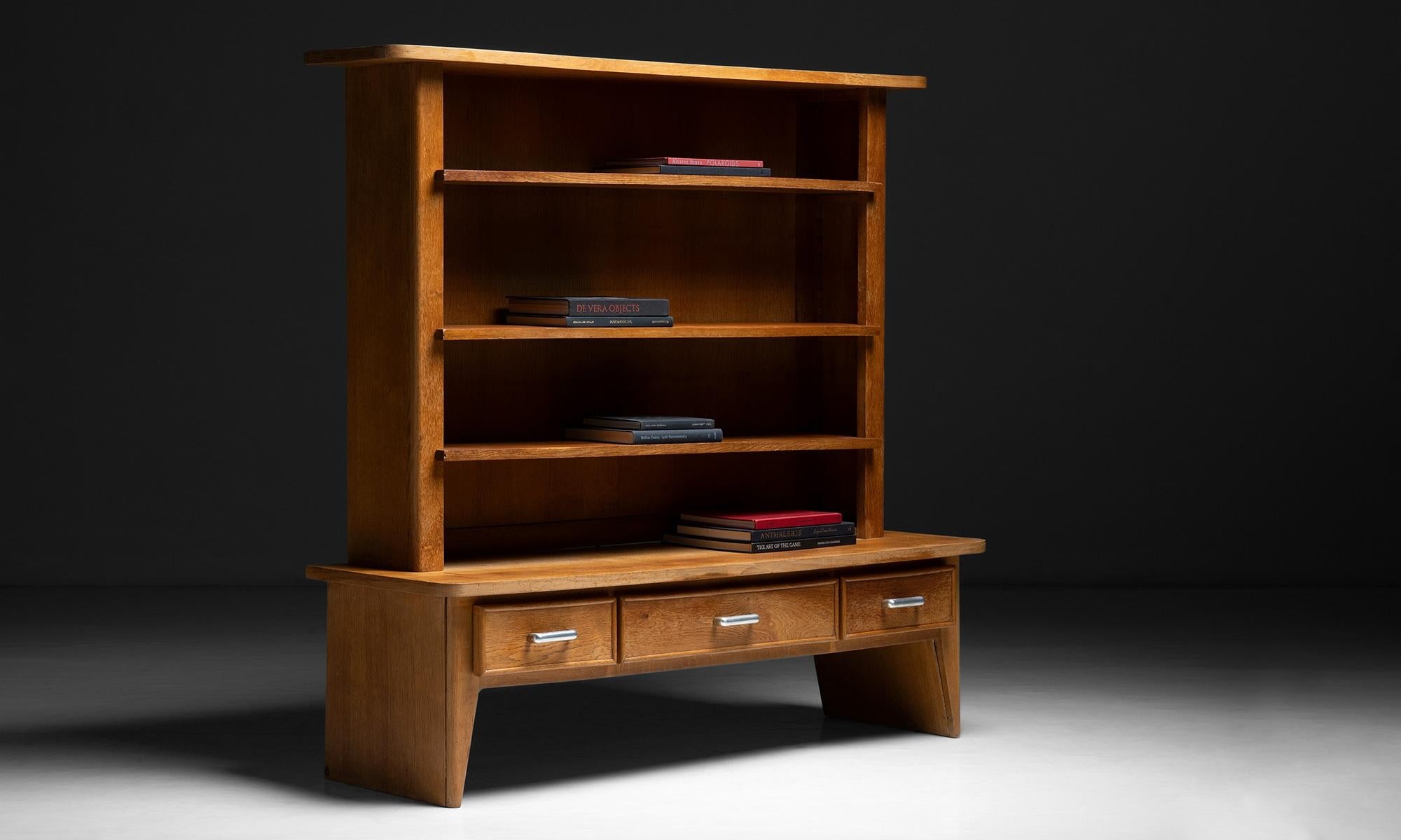 Rare Bookcase by Rene Gabriel, France, 1948 For Sale at 1stDibs