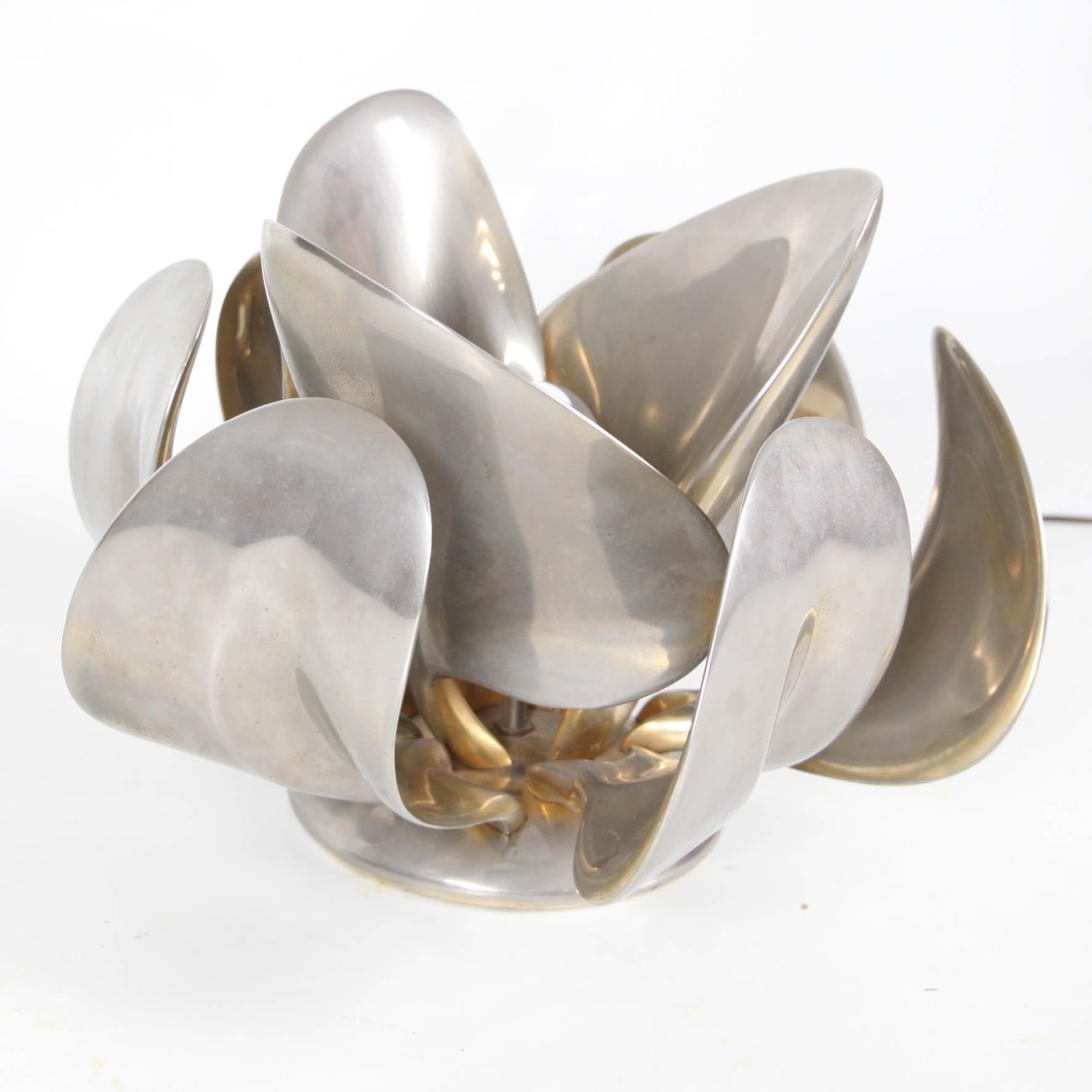 Rare Bronze Lamp by Michel Armand For Sale at 1stDibs