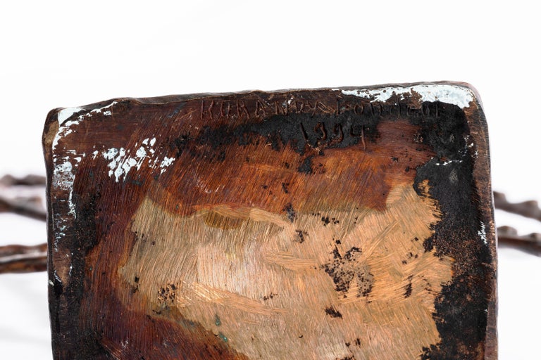 Rare Bronze Sculpture by Pierre Manoli, Horses Profiles, France, 20th ...