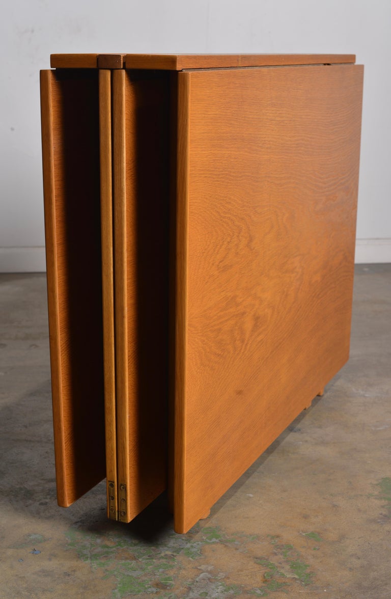 Rare Bruno Mathsson "Maria Flap" Folding Table in Oak, Karl Mathsson ...