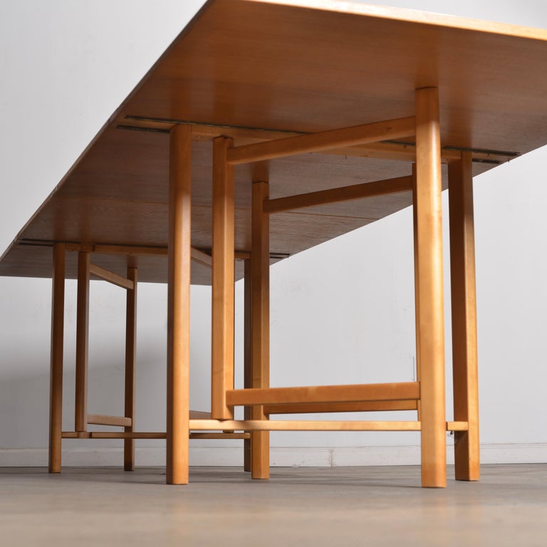 Rare Bruno Mathsson "Maria Flap" Folding Table in Oak, Karl Mathsson ...