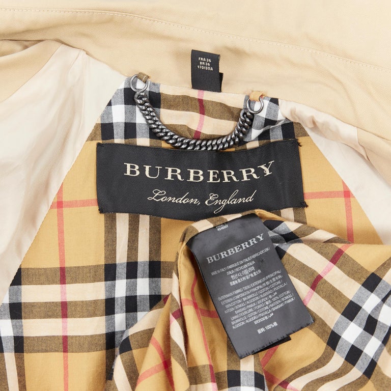 rare BURBERRY Sketch cartoon print House check Tropical Gabardine ...