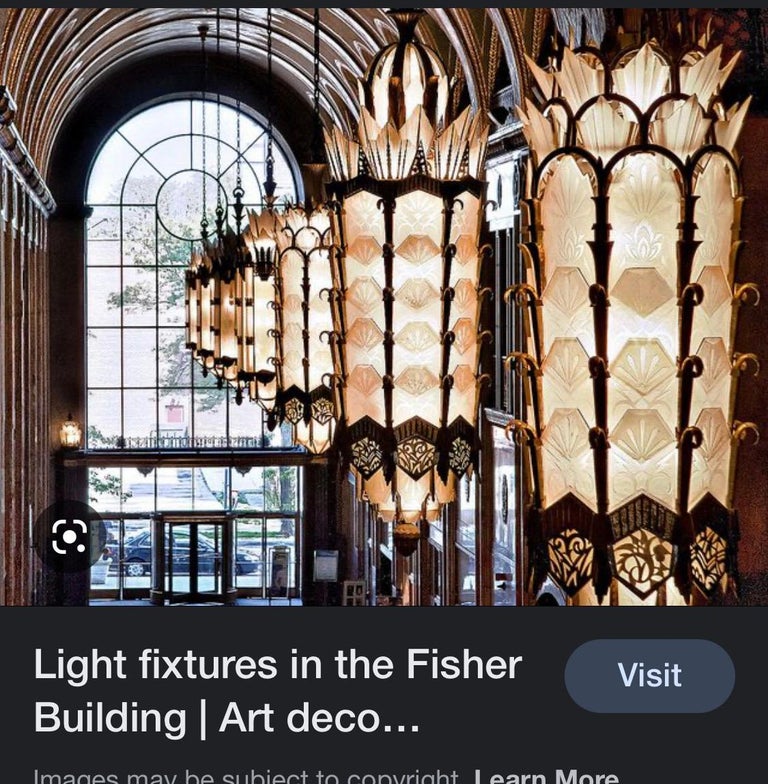 Rare “CALDWELL” monumental, historical deco sconces from the Fisher ...