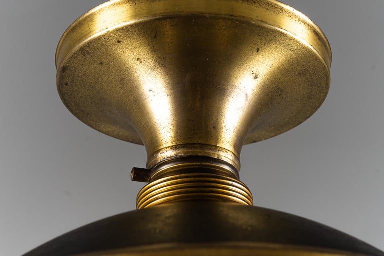 Rare Carl Zeiss Jena Ceiling Lamp with Original Glass Around 1930s ...