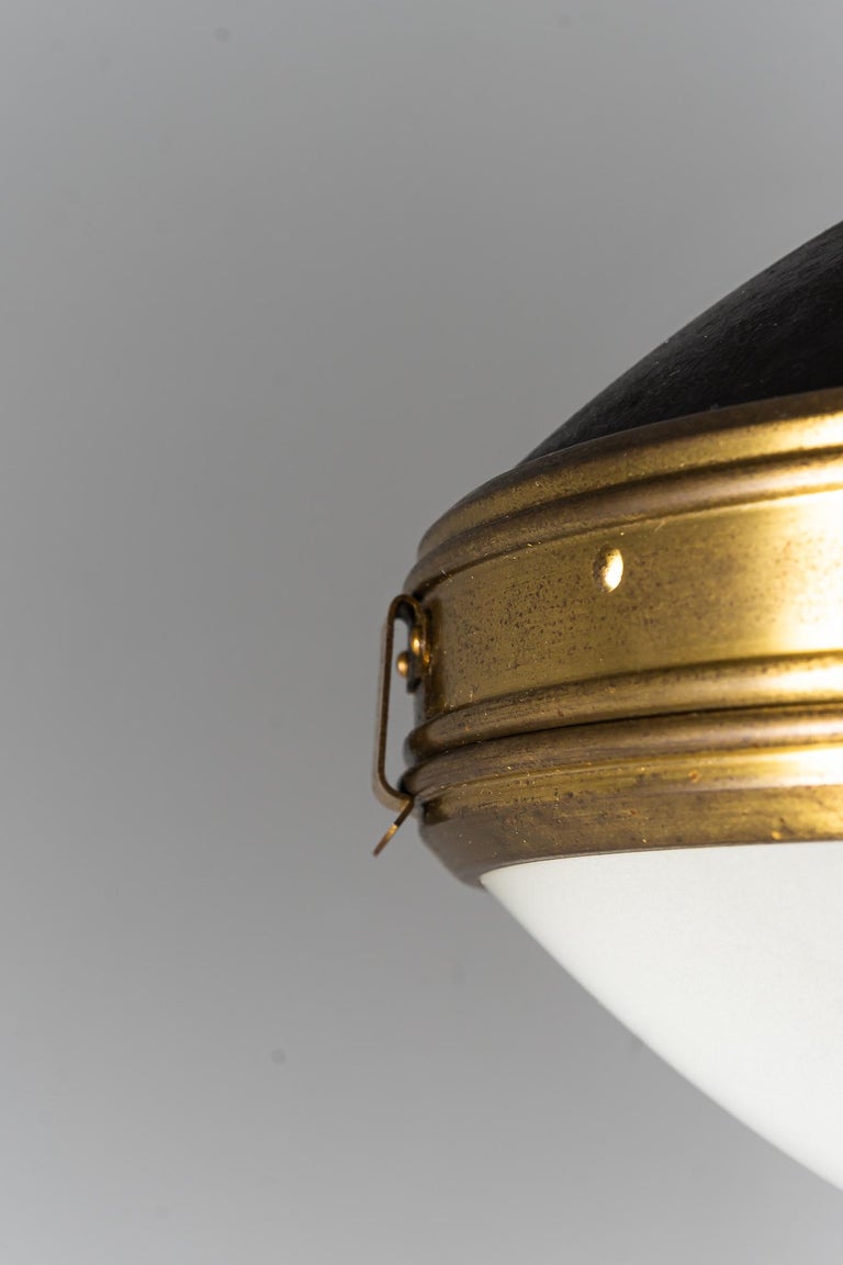 Rare Carl Zeiss Jena Ceiling Lamp with Original Glass Around 1930s ...