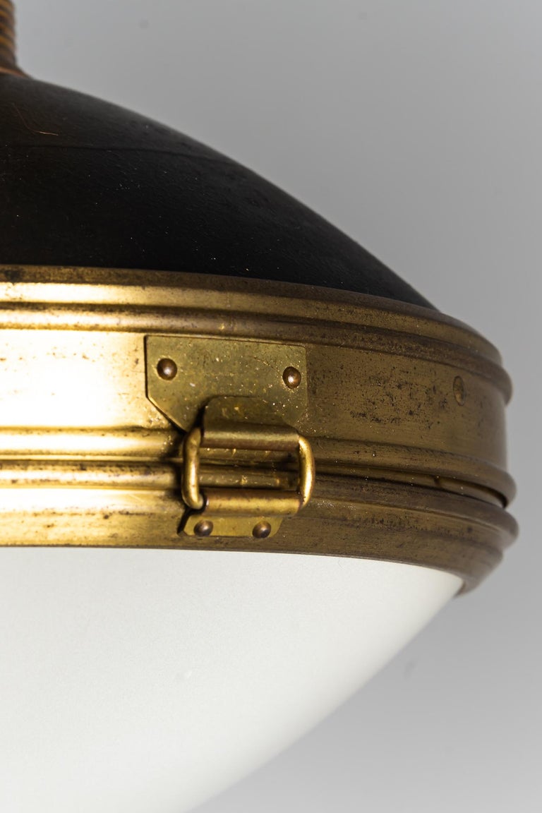 Rare Carl Zeiss Jena Ceiling Lamp with Original Glass Around 1930s ...