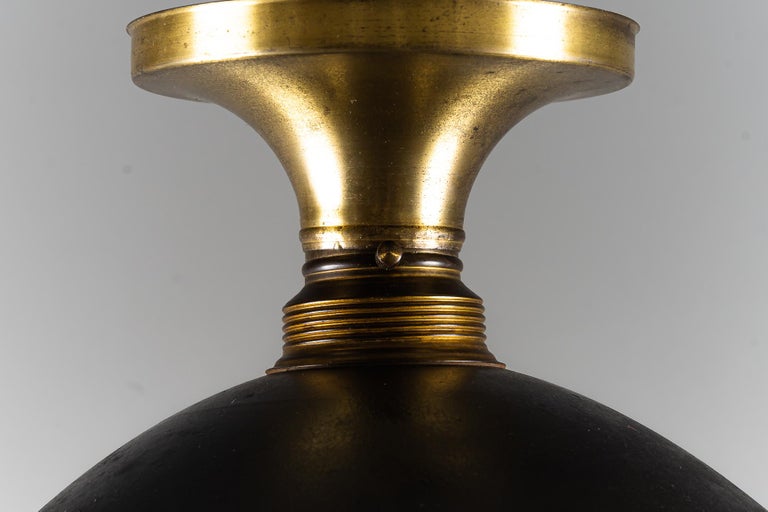 Rare Carl Zeiss Jena Ceiling Lamp with Original Glass Around 1930s ...