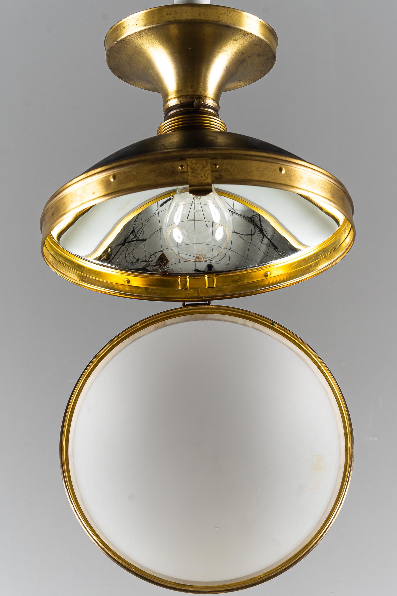 Rare Carl Zeiss Jena Ceiling Lamp with Original Glass Around 1930s ...