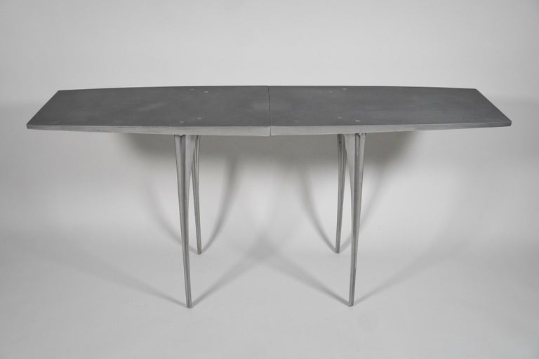 Rare Cast Aluminum Console Table by California Designer Robert Josten ...