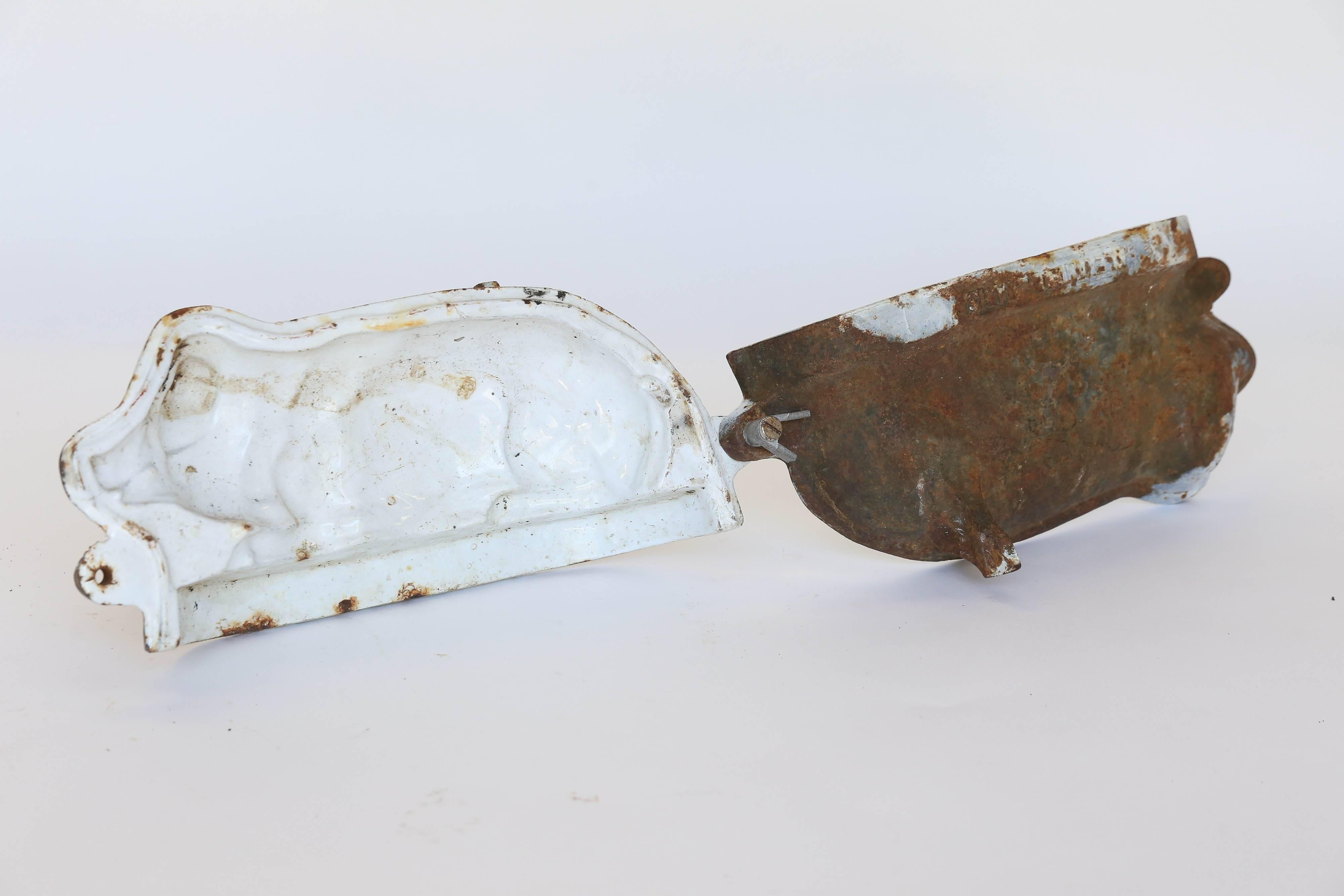 Rare Cast Iron Pig-Form Mold For Sale at 1stDibs | cast iron molds for ...