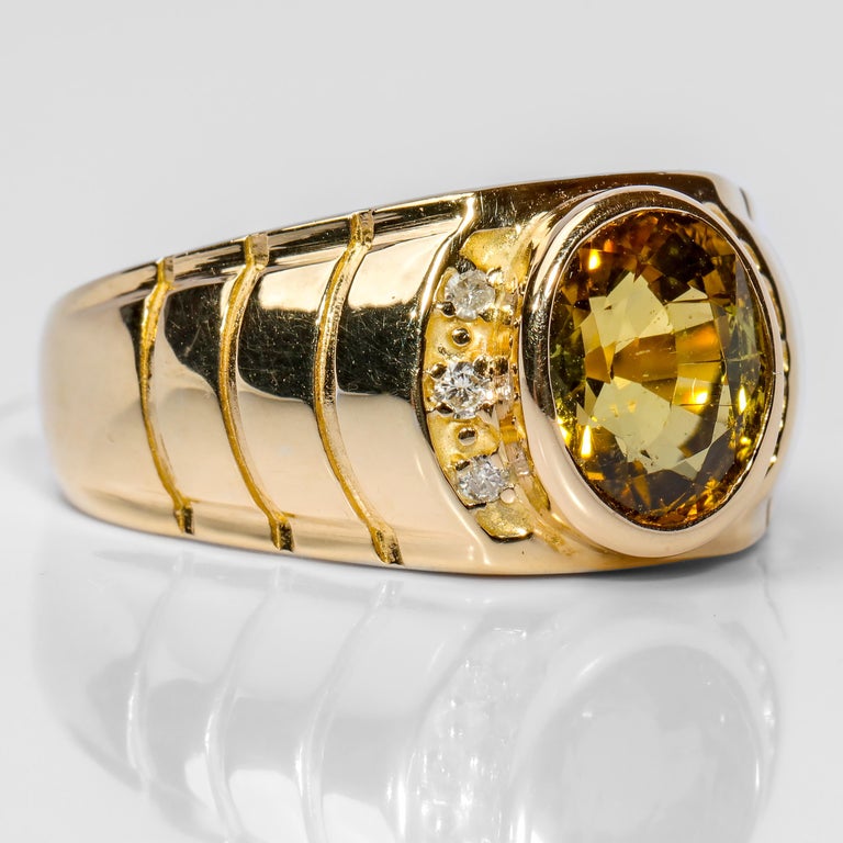 Rare Certified Fancy Tourmaline Men's Ring at 1stDibs | tourmaline mens ...
