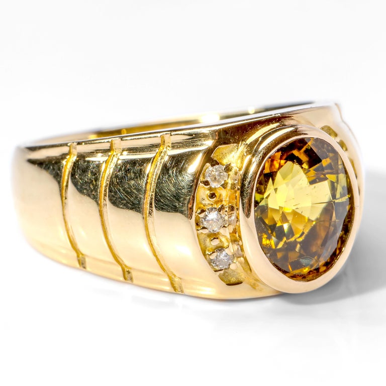 Rare Certified Fancy Tourmaline Men's Ring at 1stDibs | tourmaline mens ...