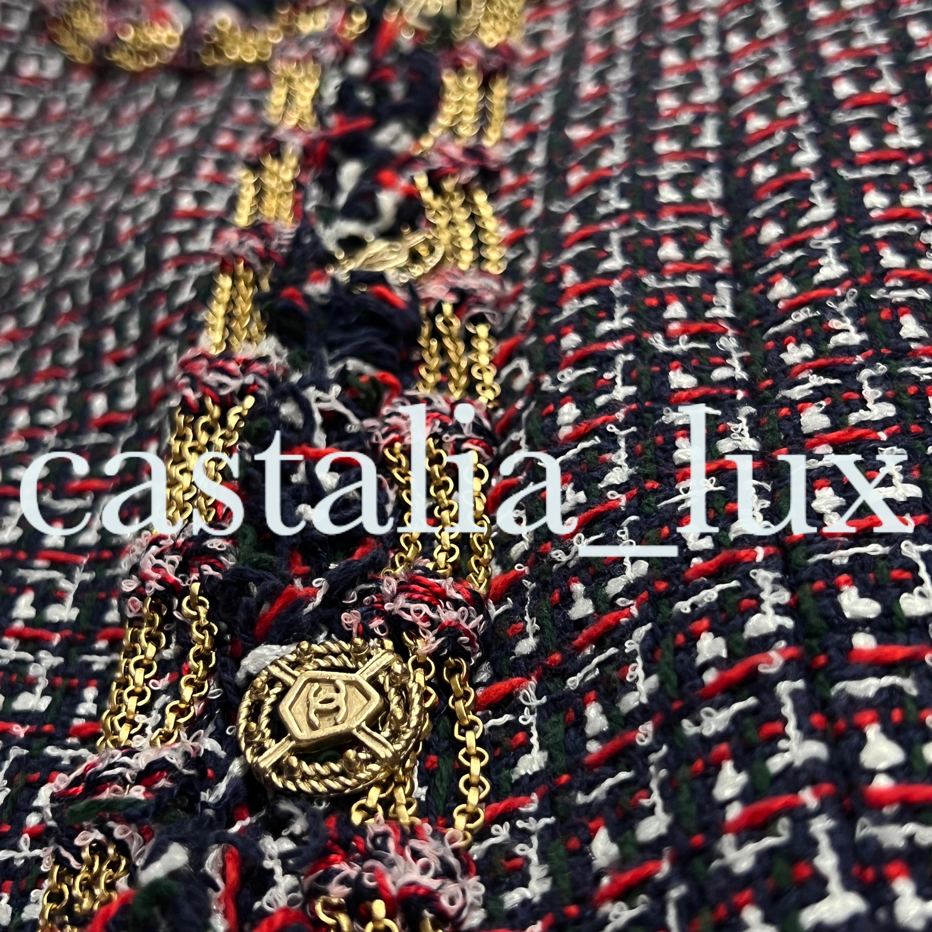 Rare Chain Tweed Jacket For Sale at 1stDibs