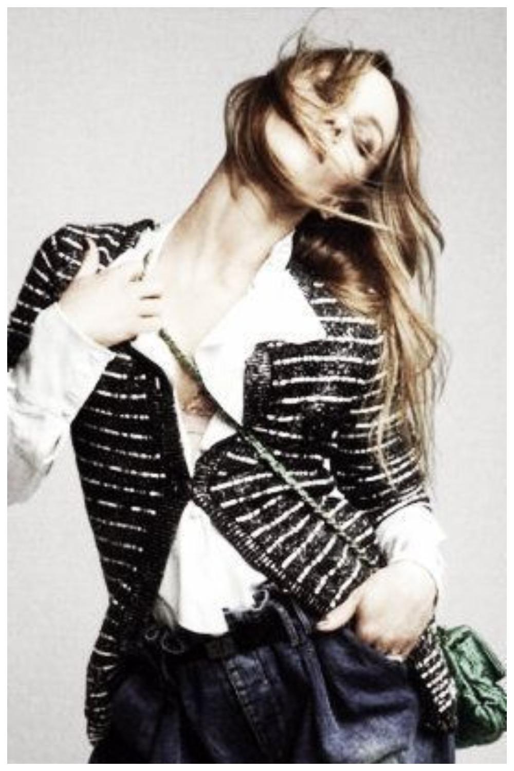 Rare! Chanel and Karl Lagerfeld Iceberg Fall 2010 cardigan 36 IT For ...