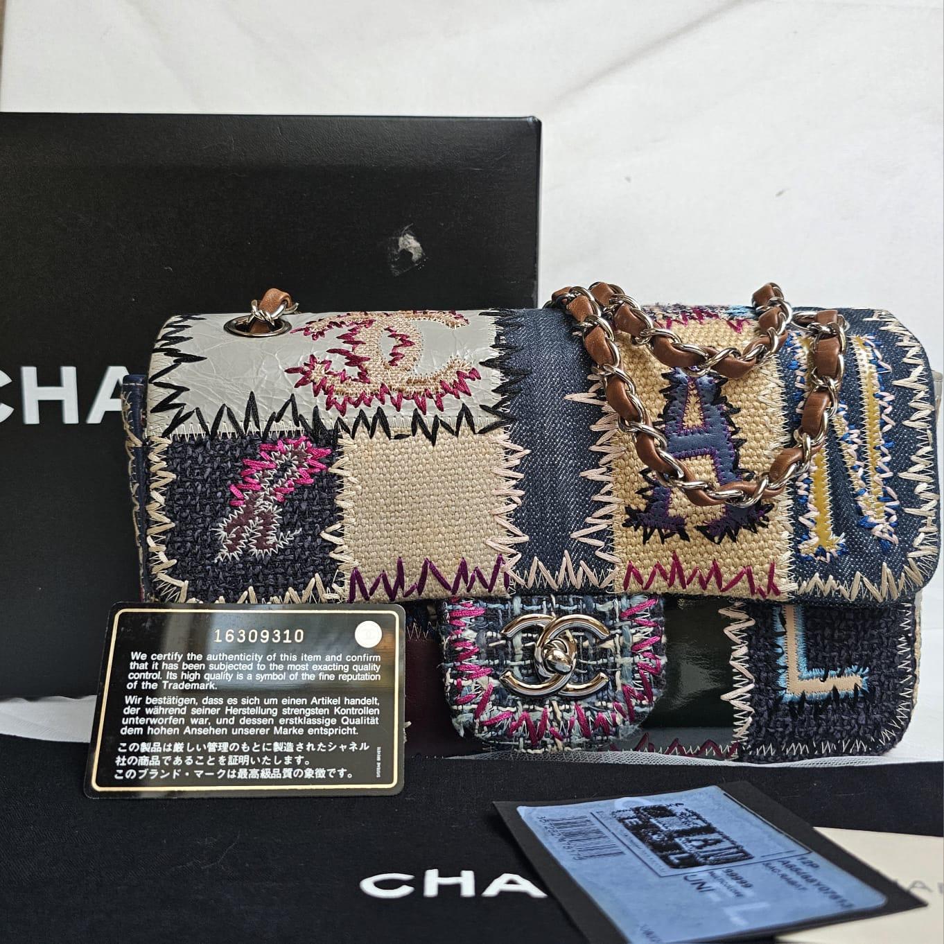 Rare Chanel Patchwork Medium Flap Bag For Sale at 1stDibs