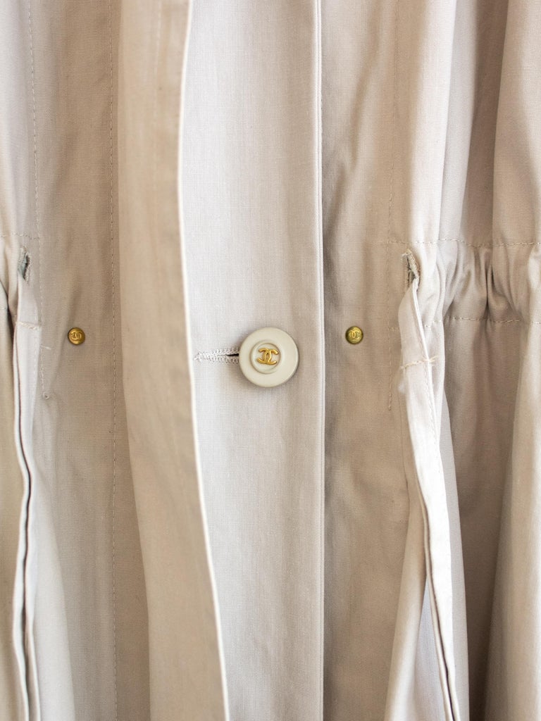 Rare Chanel Vintage Spring 1994 Beige Runway 94P Oversized Trench Coat ...