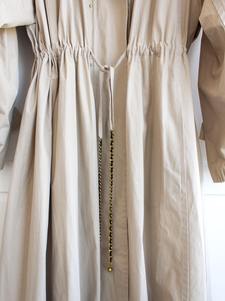 Rare Chanel Vintage Spring 1994 Beige Runway 94P Oversized Trench Coat ...