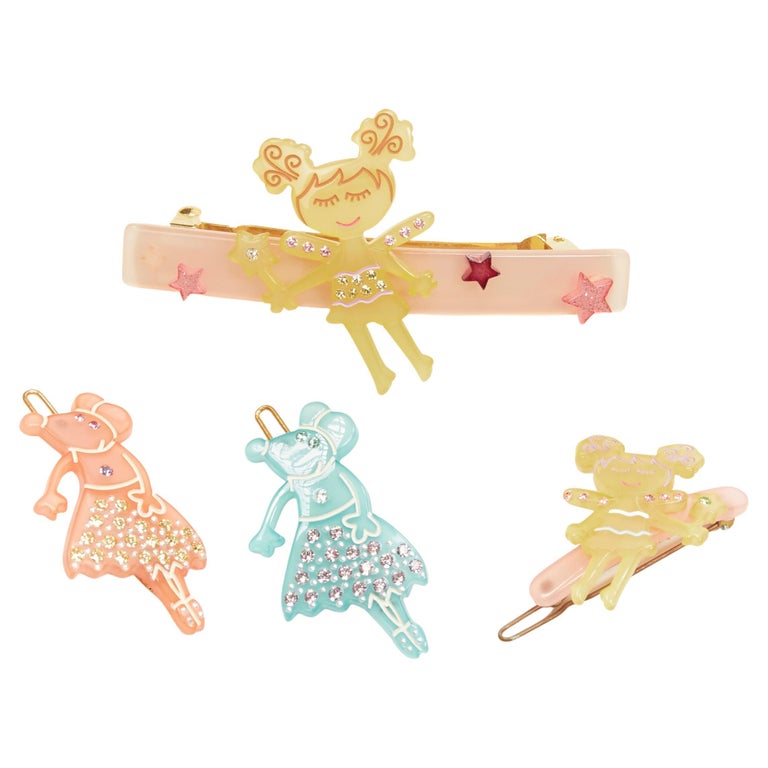 rare CHIC and MODE Alexandre Zouari crystal Fairy Mouse hair barrette ...