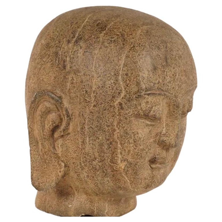 Rare Chinese Buddha Head For Sale at 1stDibs