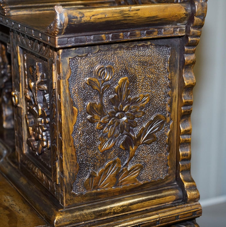 Rare Chinese Export Dragons Phoenix Bird Writing Table Desk and ...