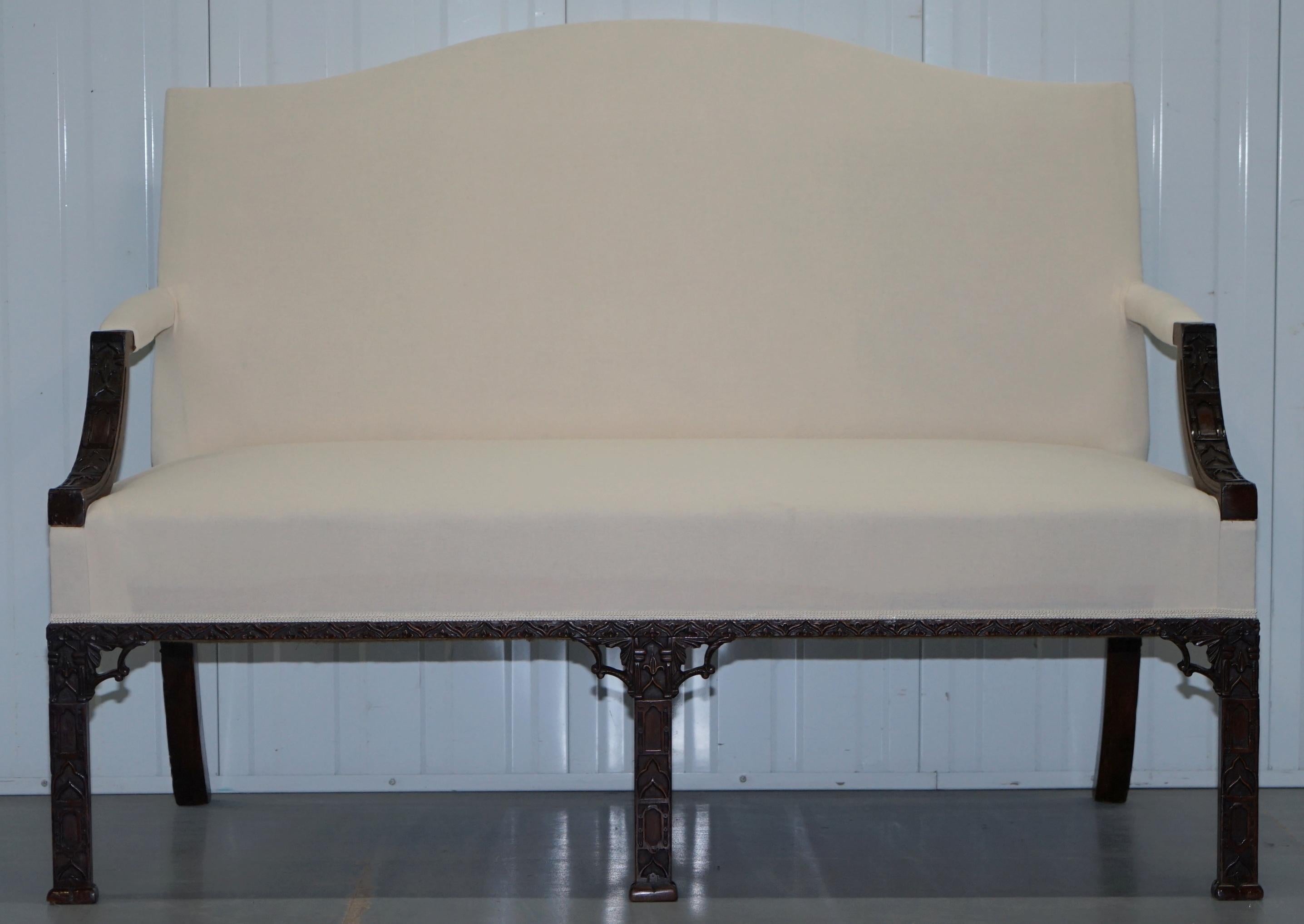 Rare Chinese Thomas Chippendale Number 10 Downing Street Suite Settee ...