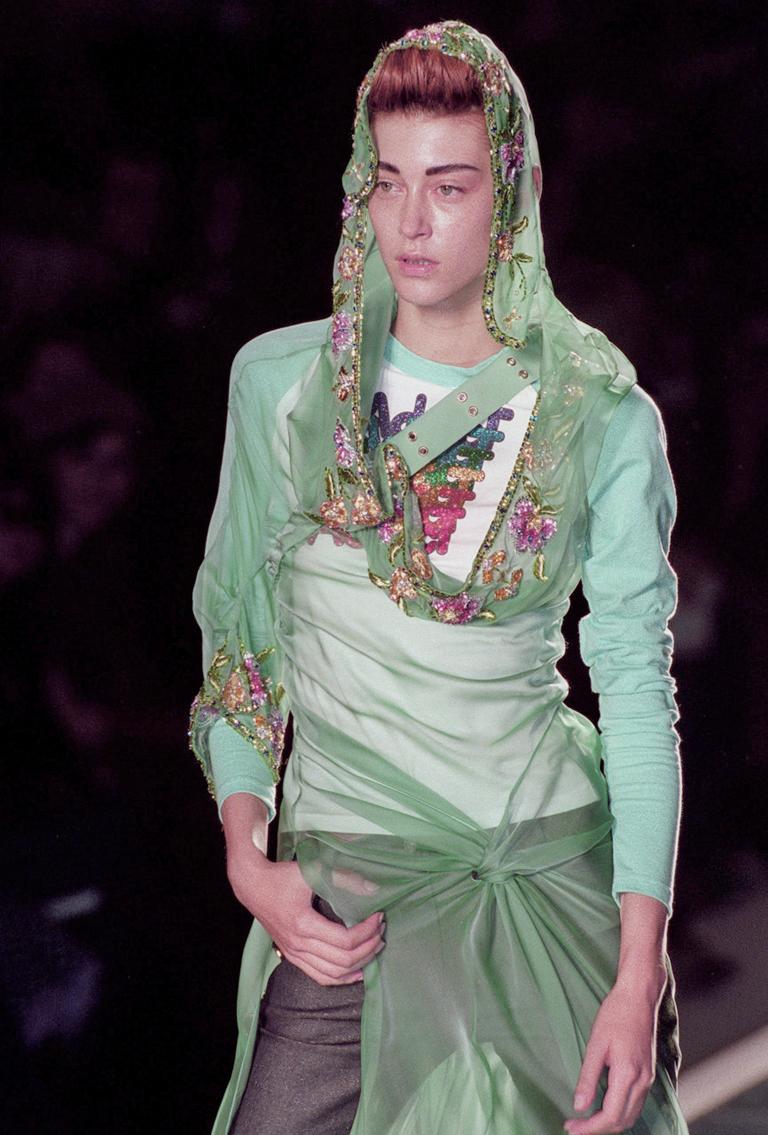 Rare Christian Dior 2002 Iconic Runway Caftan Dress As Seen on Alicia ...