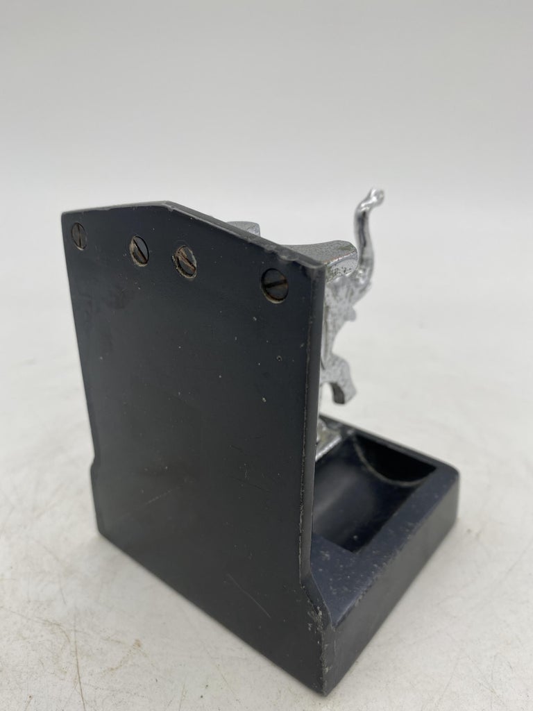 Rare Chrome Art Deco Elephant Pipe Holder by Ronson For Sale at 1stDibs ...