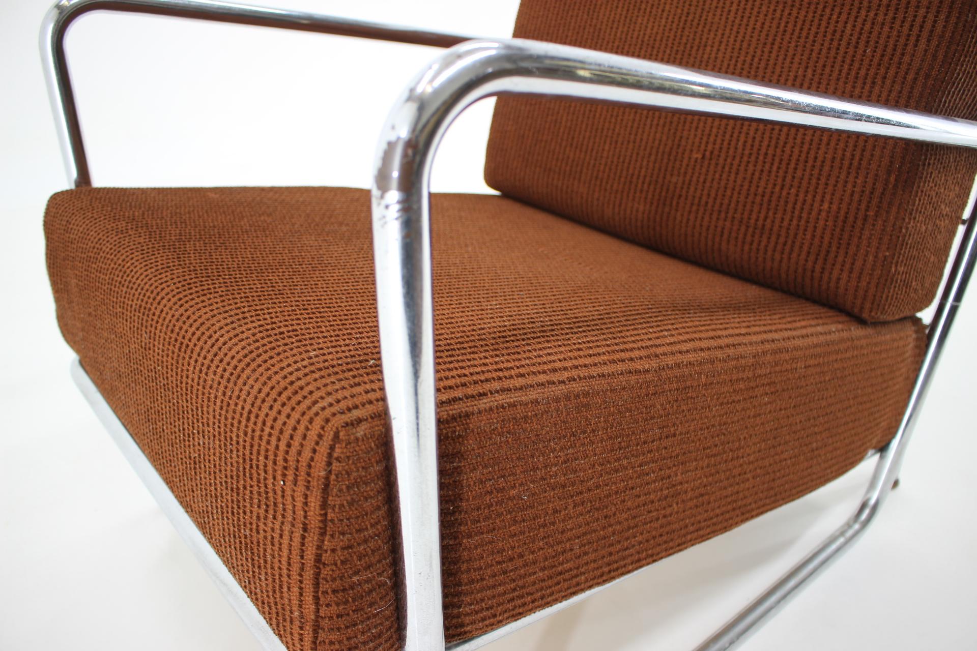 Rare Chrome Bauhaus / Functionalism Armchair, 1930s at 1stDibs ...