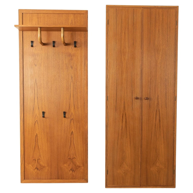 Rare Clothes Rack and Wardrobe Set, 1960s For Sale at 1stDibs