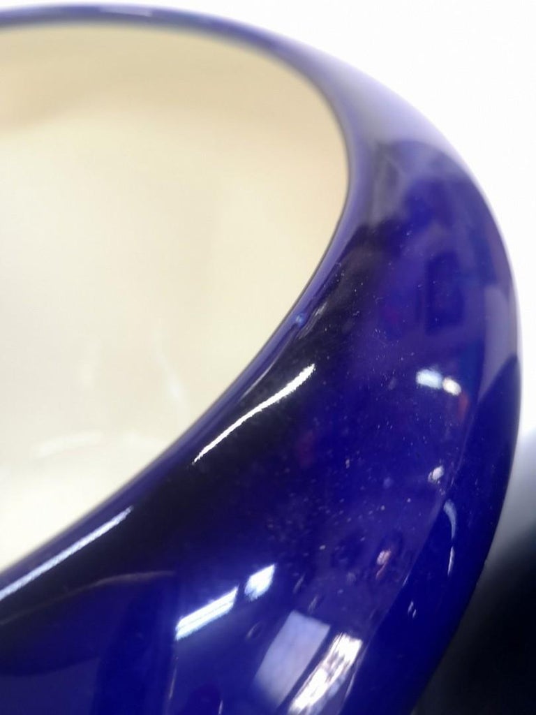 Rare Cobalt Blue Zsolnay Porcelain Cachepots 1910s at 1stDibs