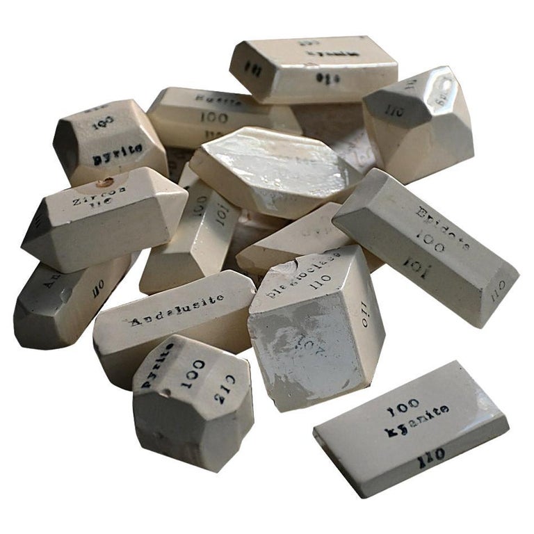 Rare collection of English scientific ceramic crystal form study For ...