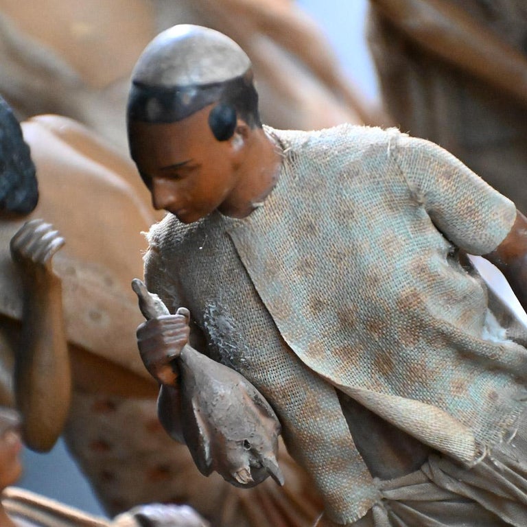 Rare Collection of Late 19th Century Hand Crafted Wooden Indian Peasant ...