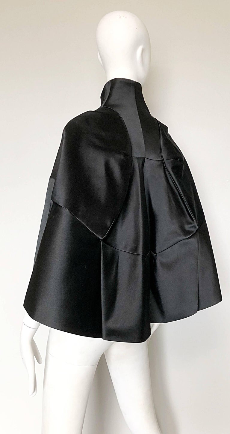 Rare Comme des Garcons Junya Watanabe Runway Black Avant Garde Cape ...