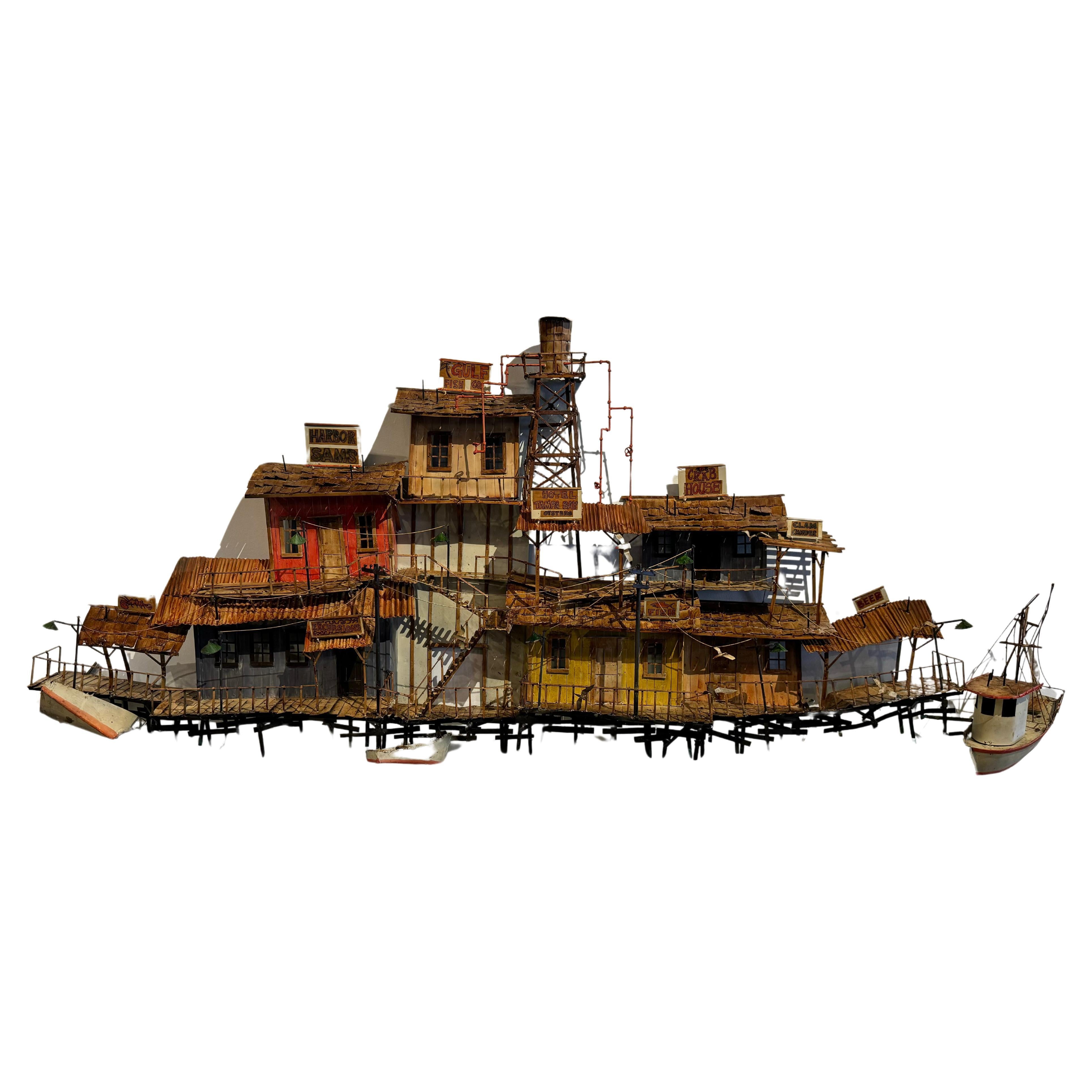 William Vose for Curtis Jere Brass and Copper Brutalist Wall Sculpture ...