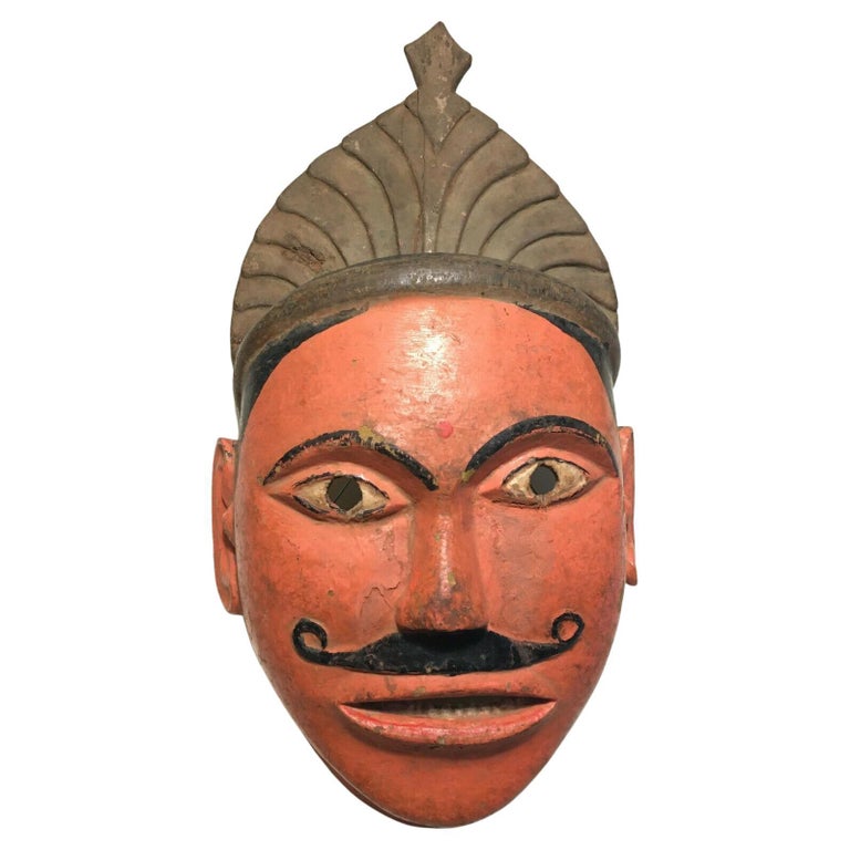 Rare Danced Ethnographic Polychromed Konkan Region 'Karnataka' Indian ...