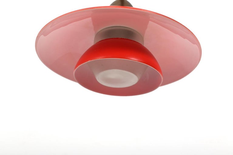 Rare Danish Opal Glass Chandelier by Lyfa, Denmark, 1930s For Sale at ...