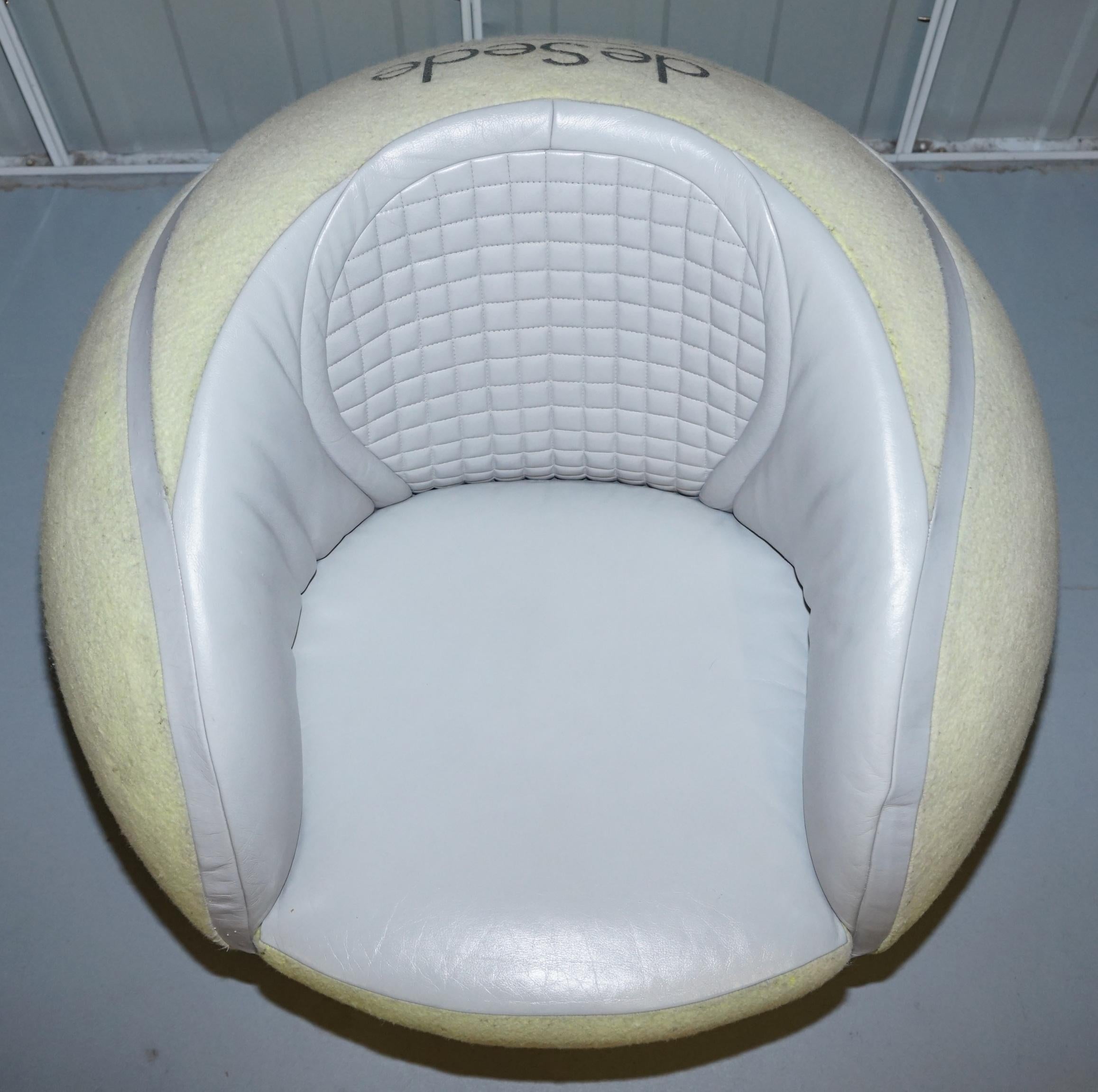 Rare De Sede 1985 Ds-9100/01 Tennis Ball Swivel Armchair from Wta ...