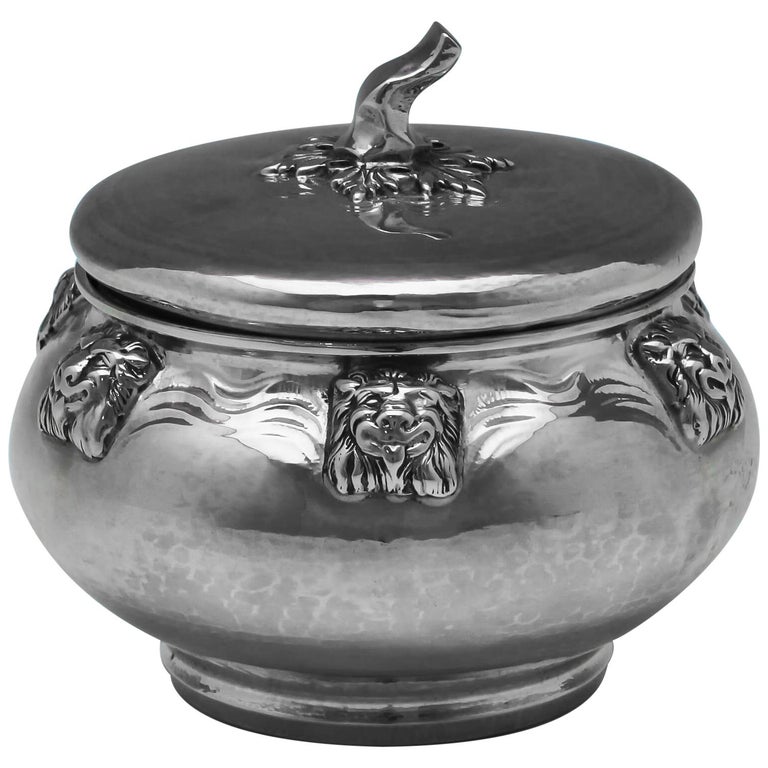 Rare Design Arts and Crafts Sterling Silver Box by Omar Ramsden at 1stDibs