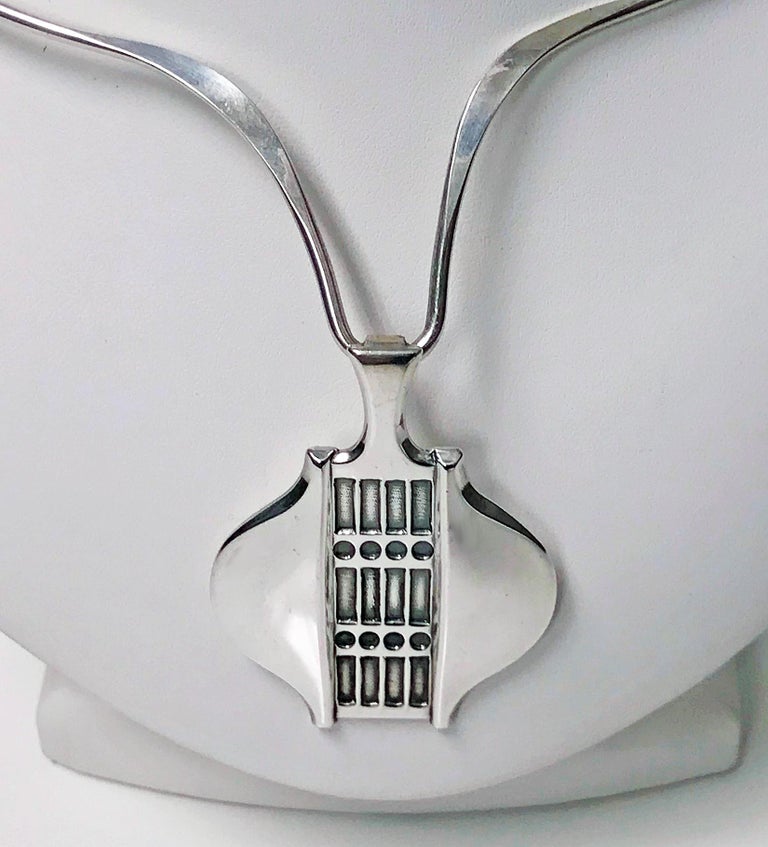 Rare Design David Andersen Modernist Sterling Silver Necklace Norway ...