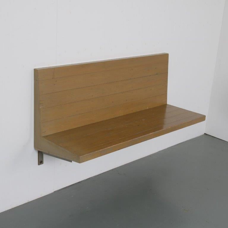 Rare Dom Hans van der Laan Wall Mounted Bench, Netherlands 1970 For ...