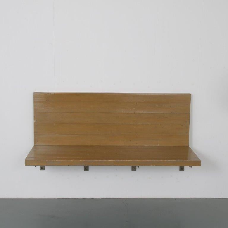 Rare Dom Hans van der Laan Wall Mounted Bench, Netherlands 1970 For ...