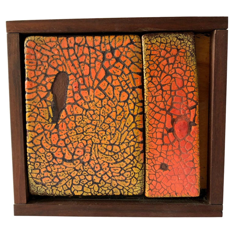 Rare Doyle Lane California Studio Glazed Two Tile Stoneware Signed Clay ...