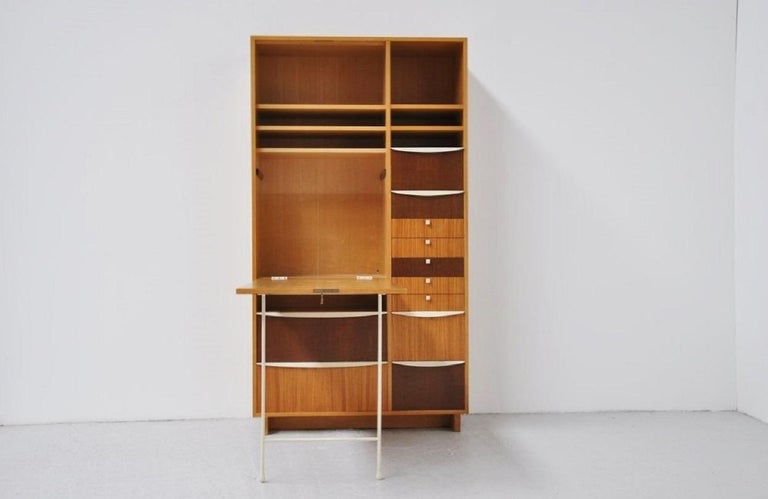 Rare Dutch Modernist Writing Desk Made by Architect, 1950 at 1stDibs