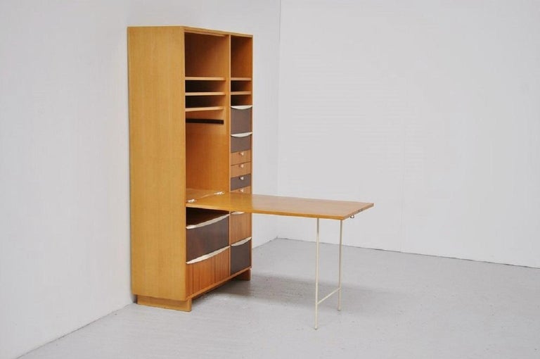 Rare Dutch Modernist Writing Desk Made by Architect, 1950 at 1stDibs