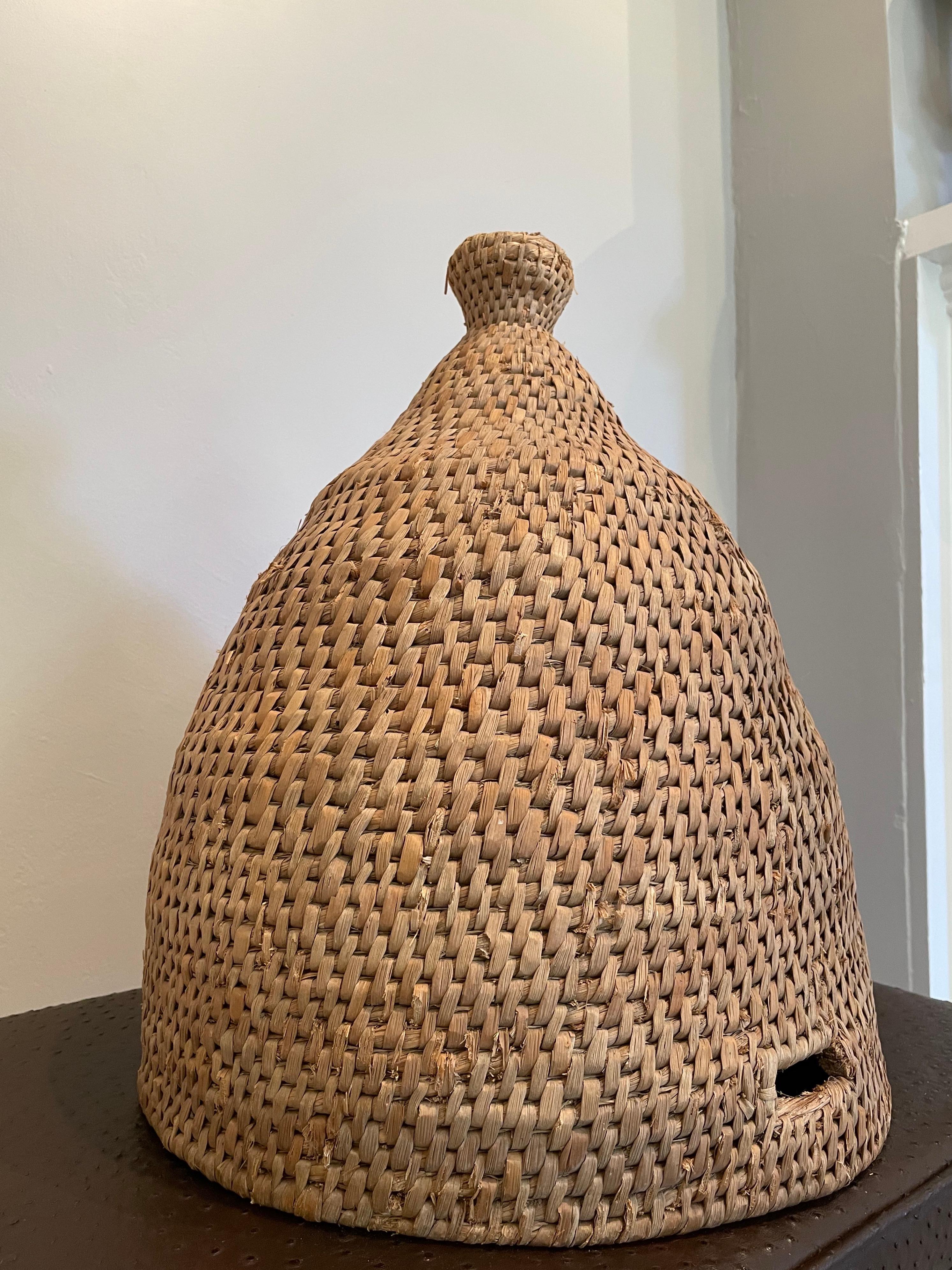Rare Dutch Straw Bee Skep, CA 1900 at 1stDibs | bee skep for sale