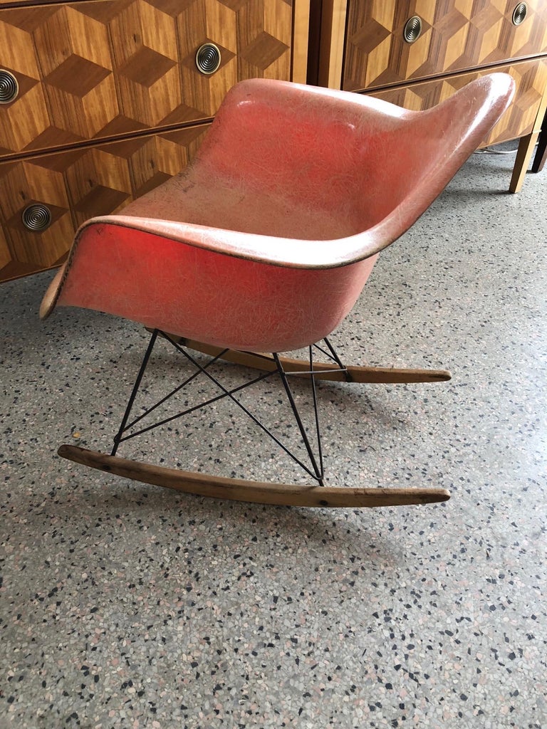 Rare Eames Rocking Chair First Edition at 1stDibs | eames rocking chair ...