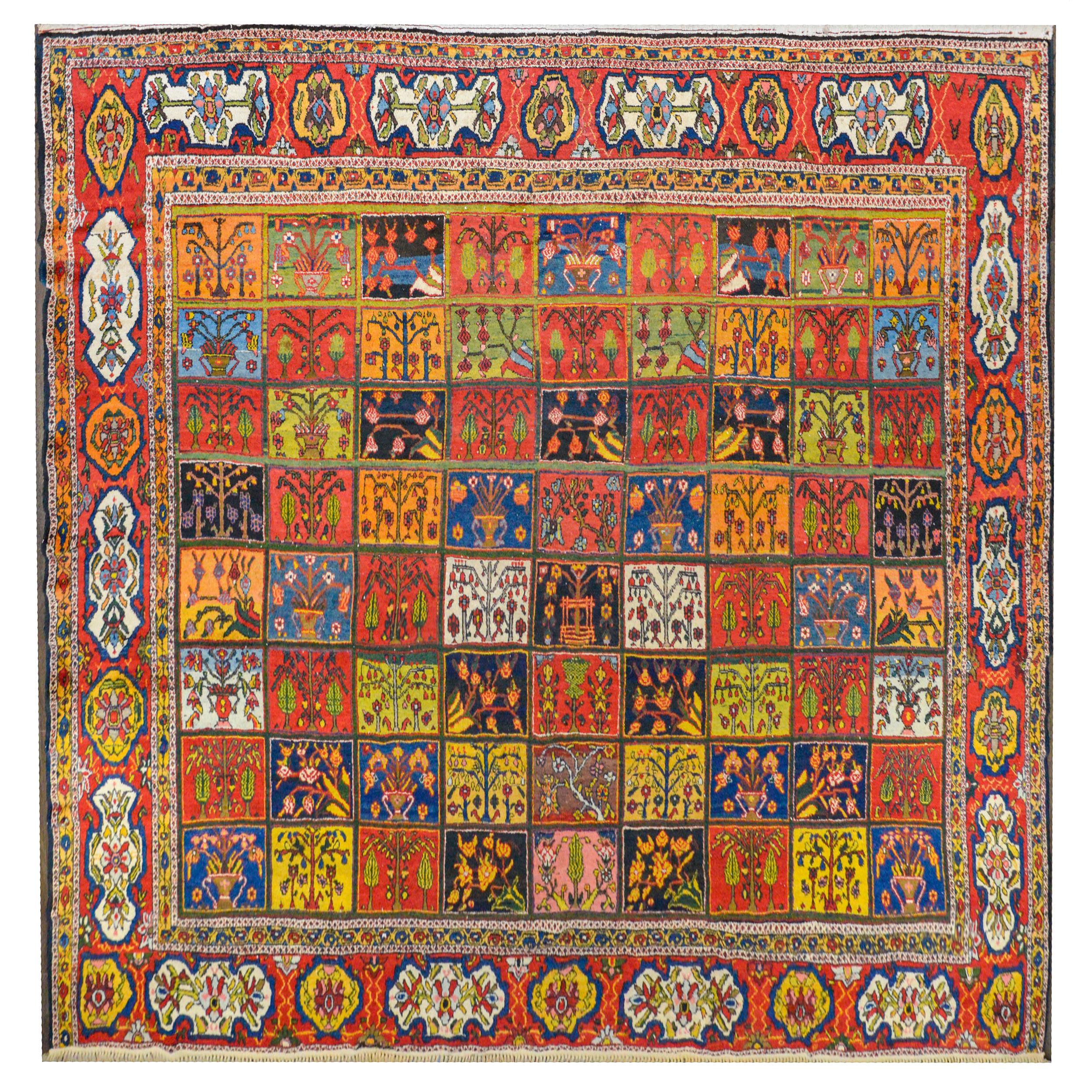 Rare Early 20th Century Bakhtiari Rug at 1stDibs