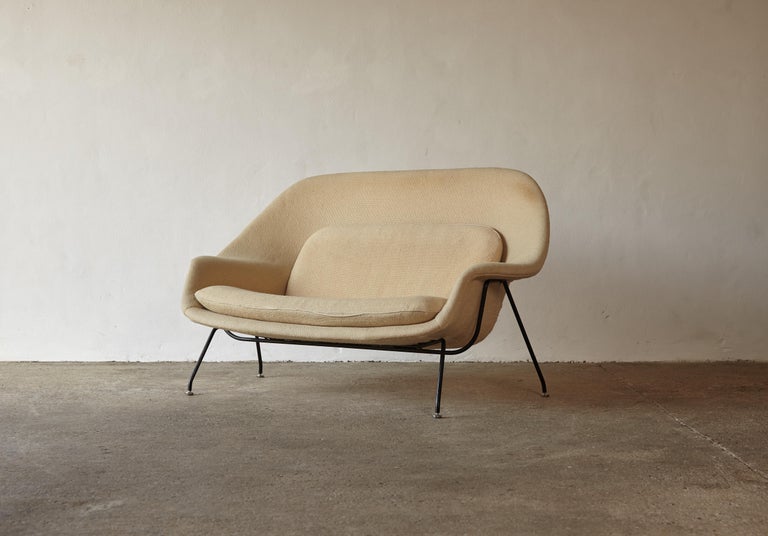 Rare Early Eero Saarinen Womb Sofa / Settee, Knoll, USA, 1950s For Sale ...